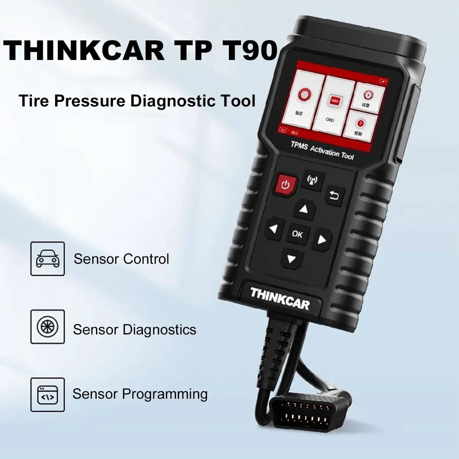 ThinkCar THINKTPMS TP T90 TPMS S2 programator 315MHz 433MHz 2u1 Alat za dijagnostiku tlaka u ...