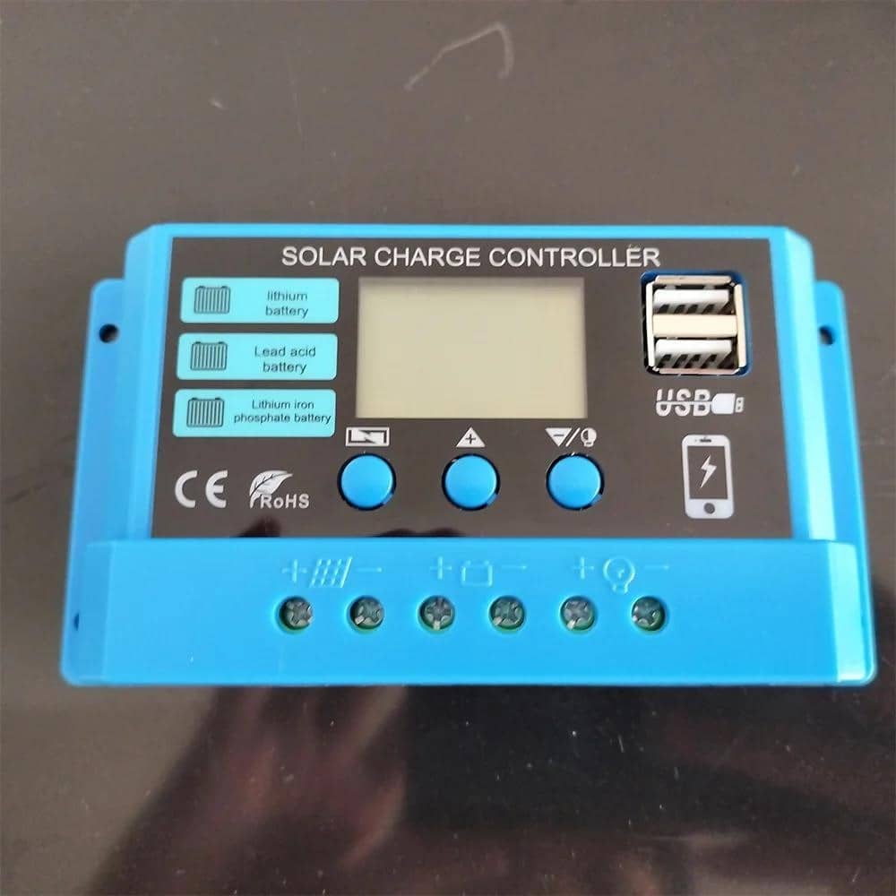 Solarni regulator punjenja Li ion Lifepo4 10A 20A 30A PWM 12V 24V ...