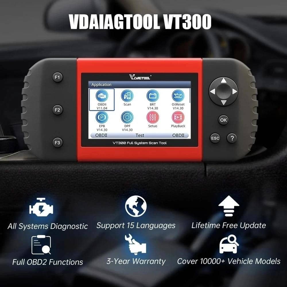 VDIAGTOOL VT300 Alat za skeniranje automobila Dijagnostika cijelog ...